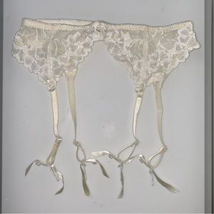Felina | Intimates & Sleepwear | Felina White Garter Belt In Lace With ...